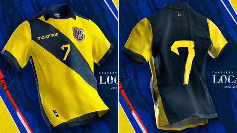 Los detalles de la camiseta ‘corregida’ de Ecuador para la Copa América ...